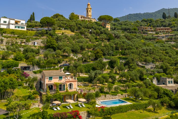 Portofino Riviera Luxury Villa-pool,garden,parking - Portofino
