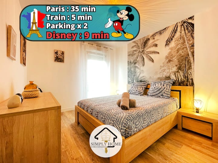 Harmony Disney 9min / Gare 5min+ Parking+ Terrasse - Montévrain