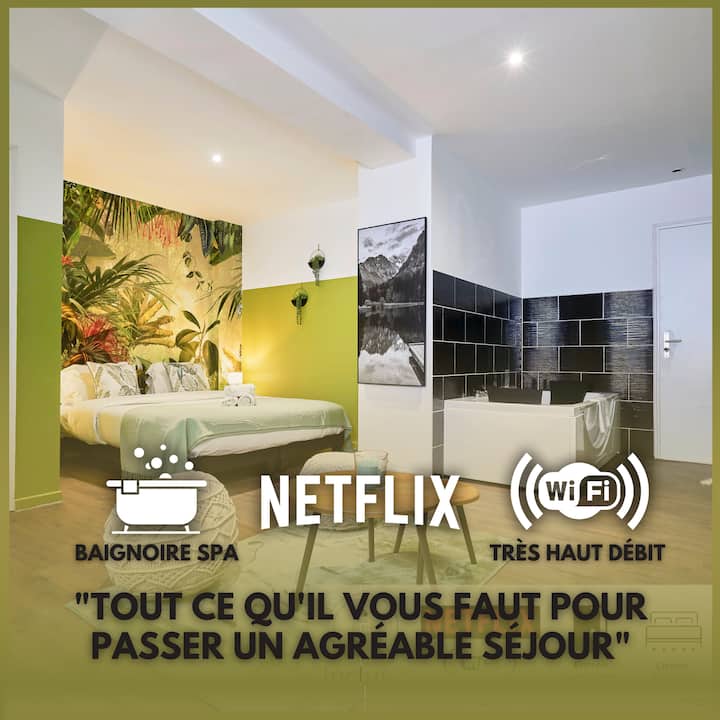 Ng Prestige - Balnéo - Tv - Netflix - Wifi- Jardin - Tourcoing