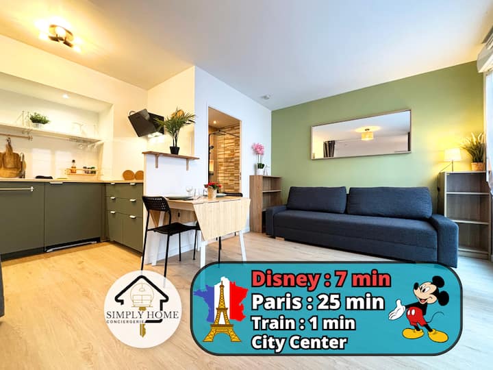 Happiness Disney 10min - Gare 1min / Paris 25 Min - Bussy-Saint-Georges