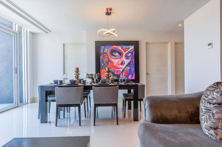 ¡Luxury In Monterrey! 8 Guests + Wifi 3br|2br - Monterrey