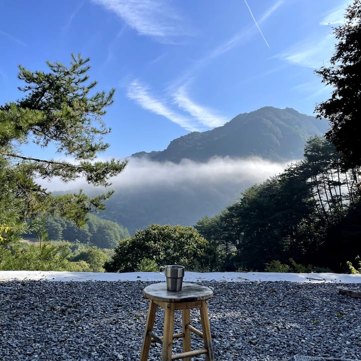깨끗하고조용한독채/ 화목벽난로/마운틴뷰/단풍명소/숲캉스/촌캉스/ 다락방/별멍구름멍 - Pyeongchang-gun