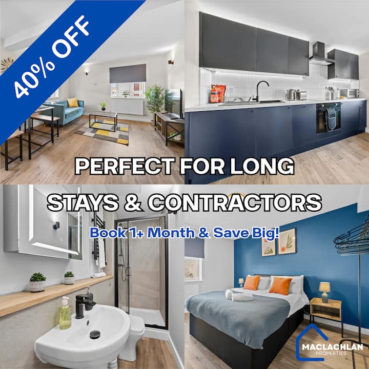 40% Monthly Discount | Contractors | Families - Cardiff