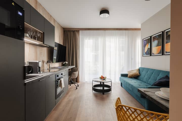 Modern Pet-friendly Studio- Private Garden&terrace - Praga