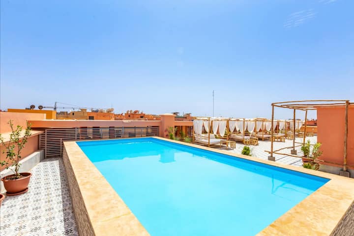 -Stay In 3 Bedroom Duplex - 2 Pools - Marrakesch