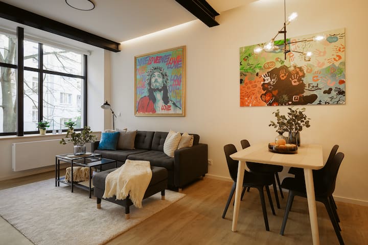 Luxury Designer Home With Sauna,art & Huge Terrace - Praga