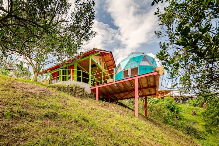 Cabaña Con Domo Estelar Y Ducha Al Aire Libre - La Virginia