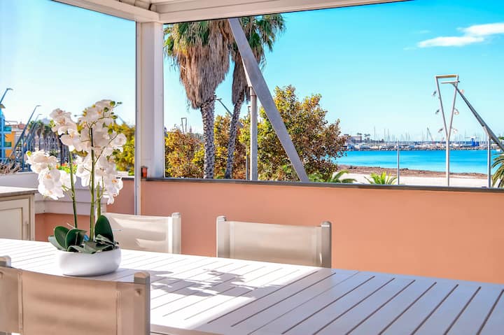 Terrace Panoramique Sur Mer Alghero Avec Climatisé - Alghero