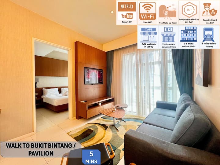 Ontb15: 5 Min Walk To Bukitbintang & Pavilion Kl - Kuala Lumpur