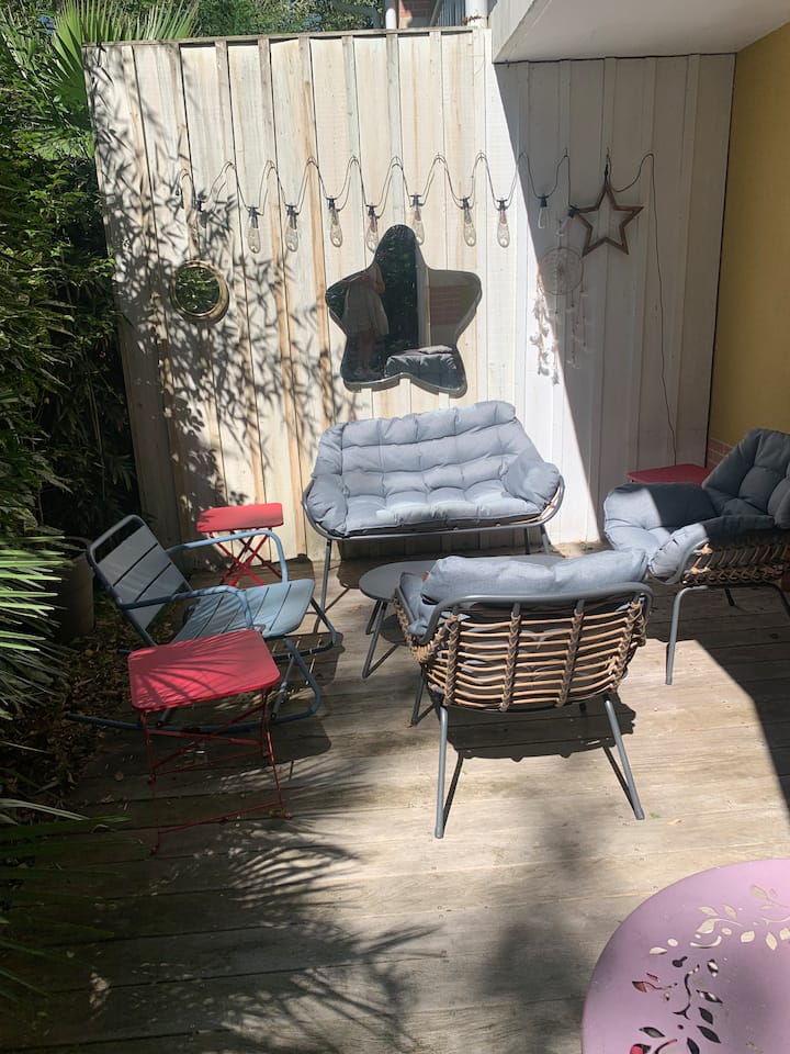 Beau T2 Avec Jardin - Cap Ferret