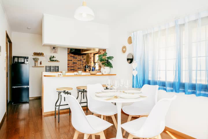 江ノ島ビーチ沿い/海と夕陽を感じる1棟貸し/無料レンタル自転車&サーフボード等 - 江之島