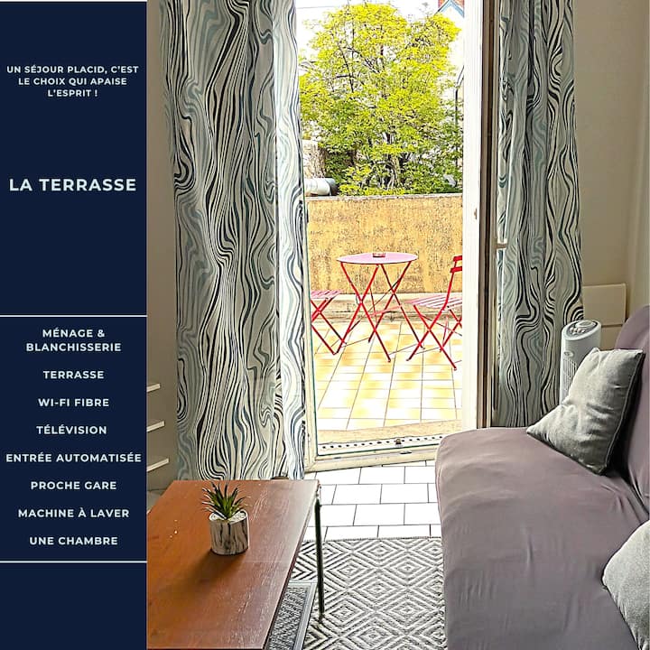 La Terrasse - T2 - Gare - Wifi - Tv - Musée des Beaux-Arts de Tours