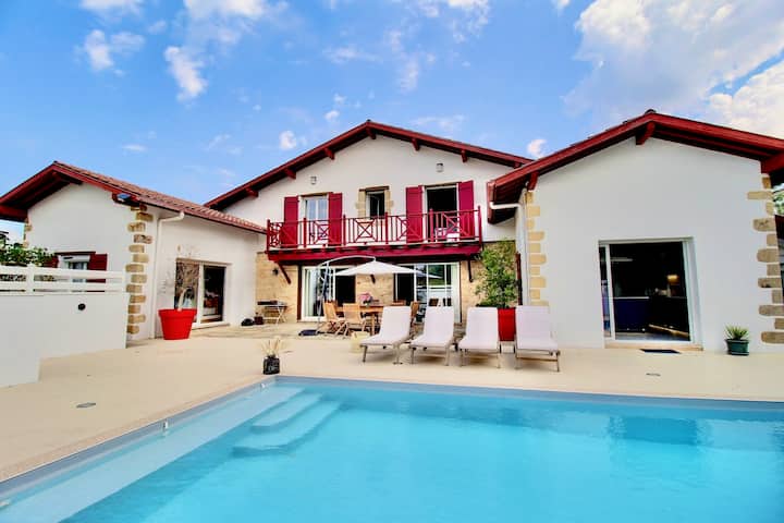Villa Basque 5' à Pied Plage De L'uhabia - Hendaya