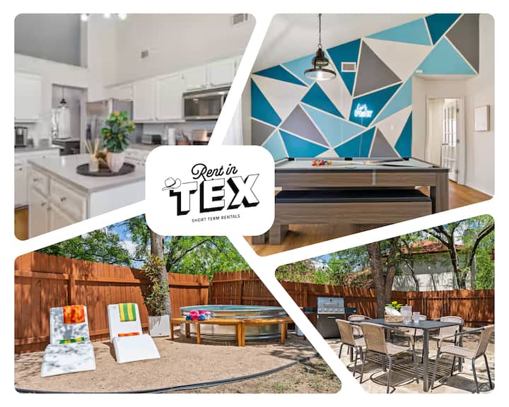 Fun & Stylish Stay With Cowboy Pool & Pool Table - Round Rock, TX
