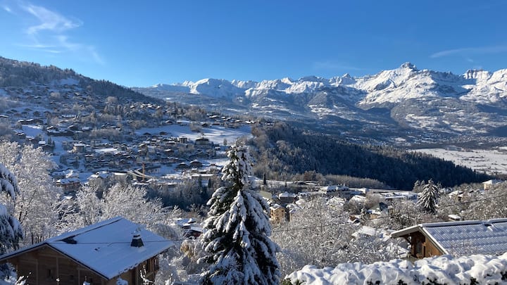 Chalet Stunning View St Gervais Center Ski Sauna - Saint-Gervais-les-Bains