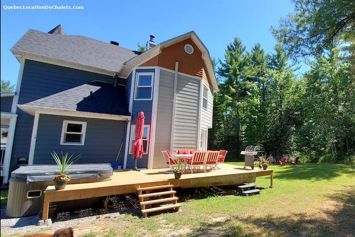 Chalet Vue Sur Le Petit Lac Magog - Orford