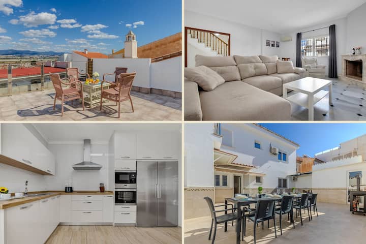 Espacioso Chalet Cercano Al Aeropuerto Con Asador - Torremolinos