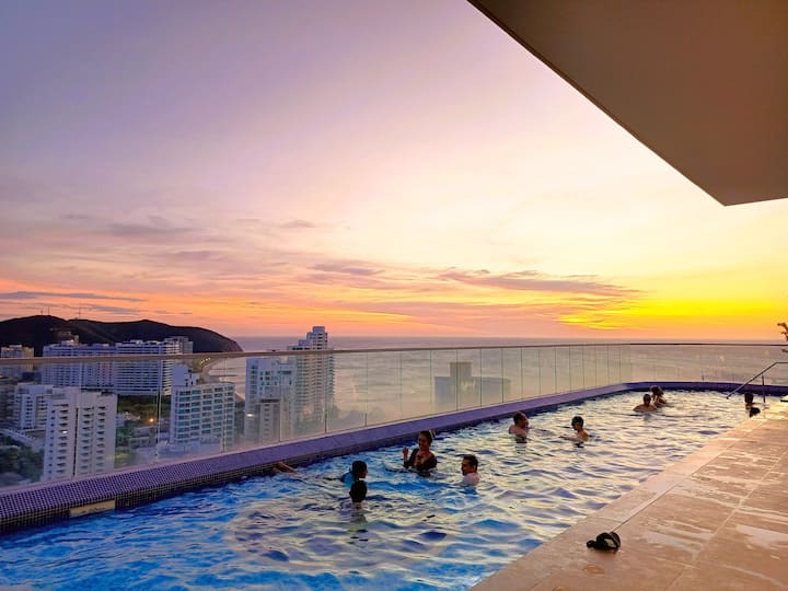 Rodadero Ambar Roca - Exclusivo Apartaestudio - Santa Marta