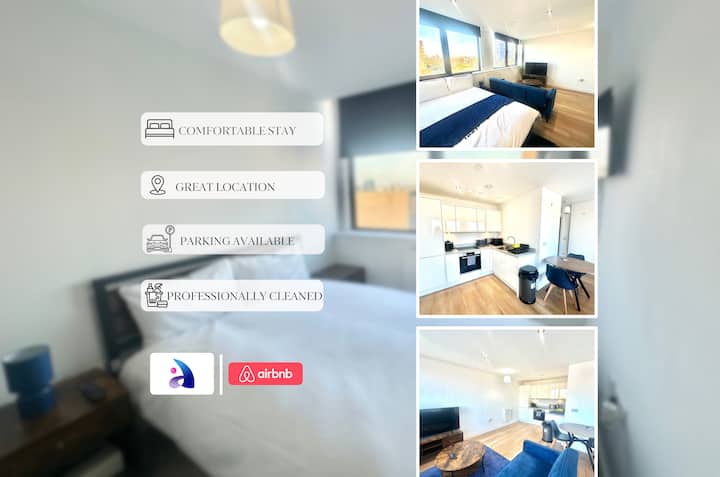 30% Off Stay / Old Trafford Apt W/ Parking & Wifi - Manchester