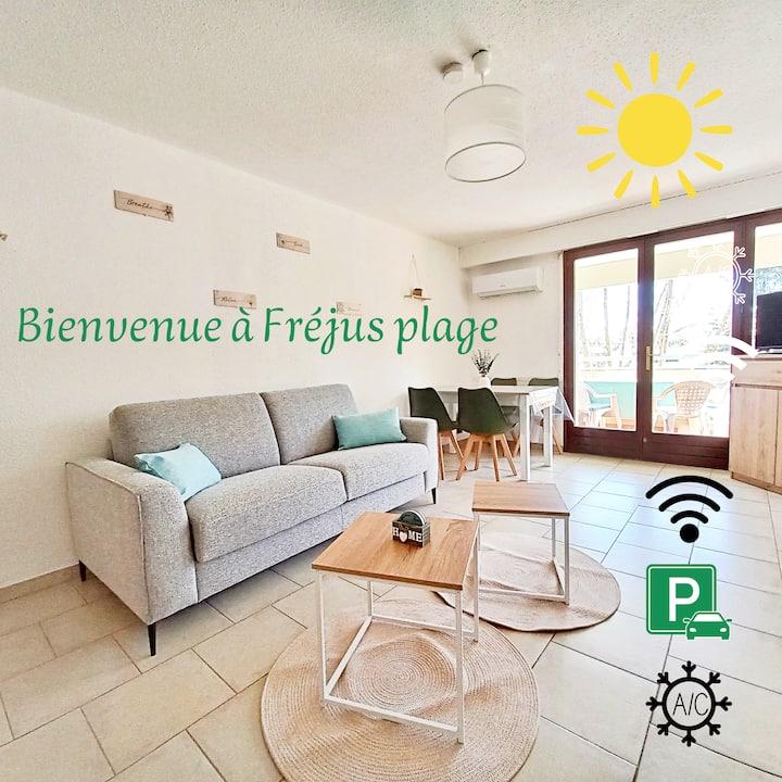 Studio Cosy Fréjus Plage - Clim, Wifi & Parking - Fréjus