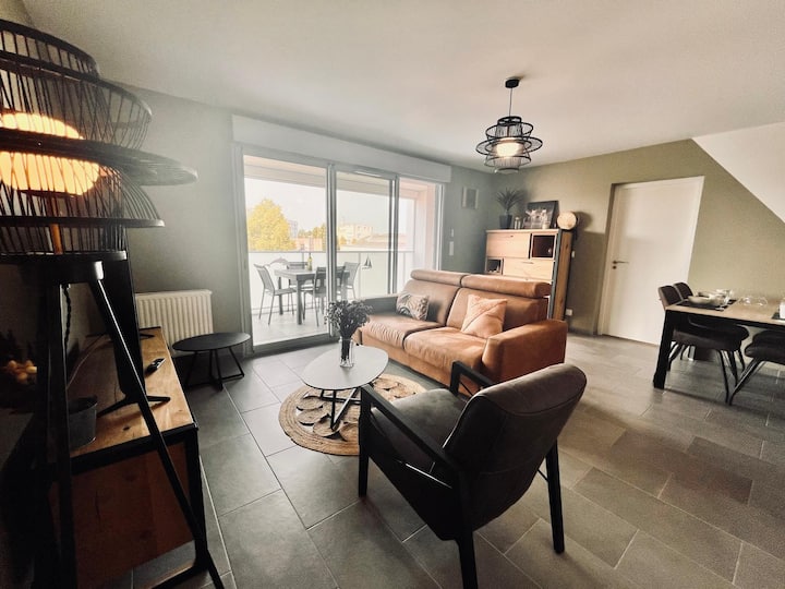 Appartement ÉLégant Avec Loggia & Parking Privé - La Rochelle