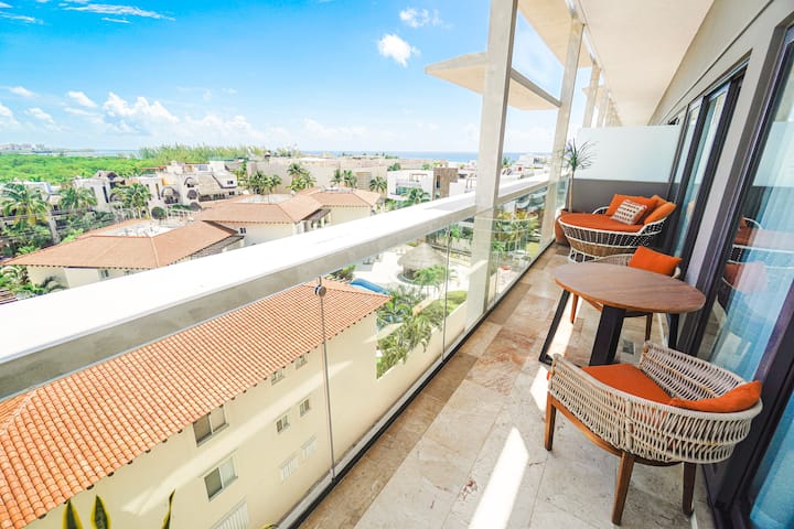 1br Prime Location, Ocean Views & Fast Internet - Playa del Carmen
