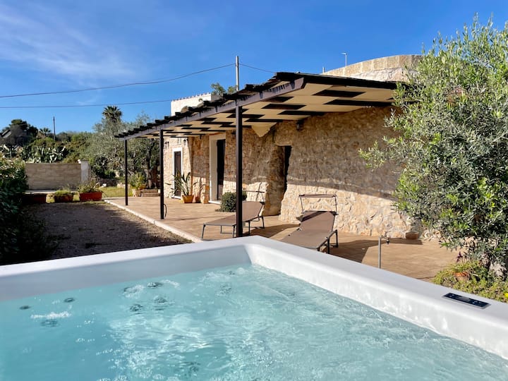 Trullo Vista Mare Con Idromassaggio Riscaldato - Gagliano del Capo