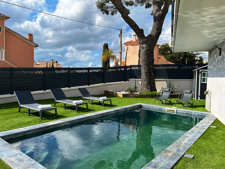 Villa Neuve, Piscine Chauffée, Rooftop Et Vue Mer - Bandol