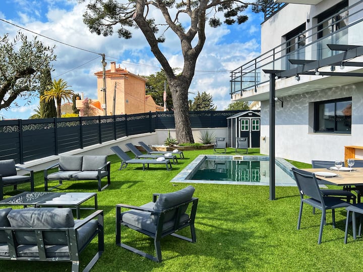 Villa "Le Grand Pin" Piscine Chauffée Et Rooftop - Bandol