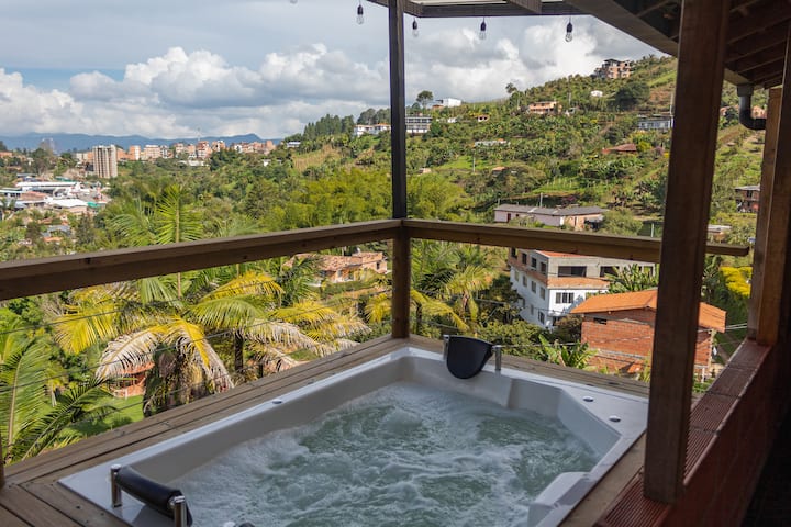 Lk| Cabaña Edyma !Jacuzzi Y Vista A La Piedra! - Peñol