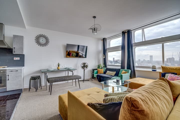 22 Floor City Heights | Luxury Apt + Skyline Views - Manchester