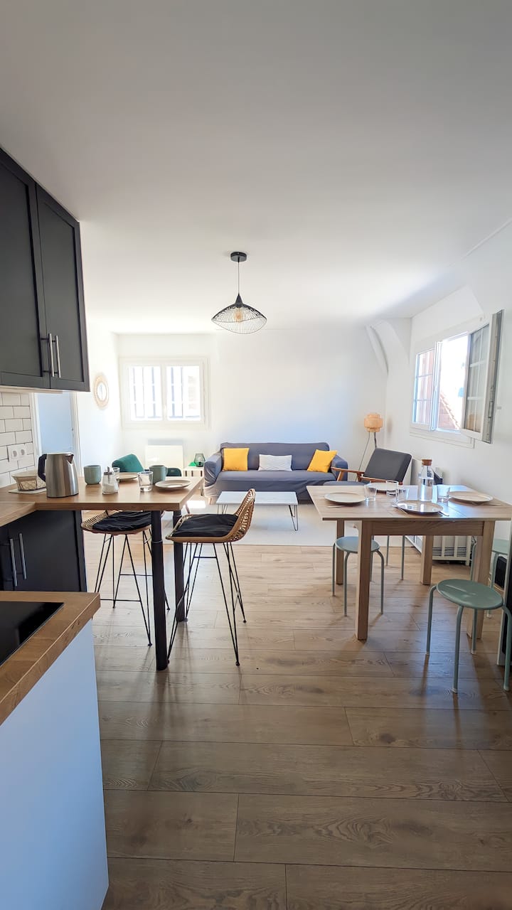 L’épicentre, 45m2, 2 Chambres, Plein Centre Ville - Villers-sur-Mer