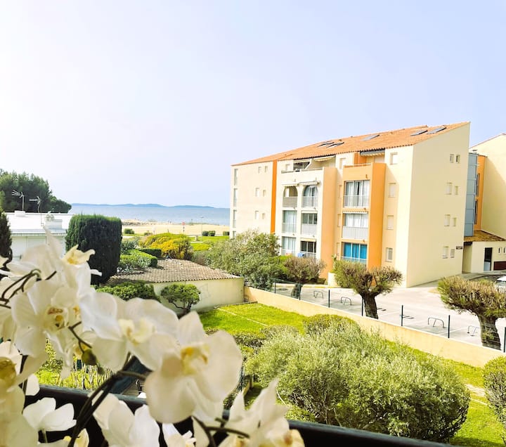 Appartement T2 Climatisé Vue Mer - La Londe-les-Maures