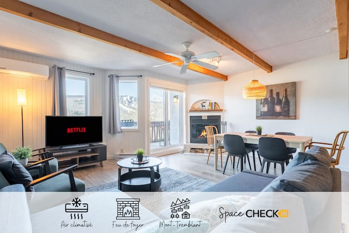 Le Rokiki | Condo | Bbq |Foyer| Vue Sur Tremblant - Mont-Tremblant