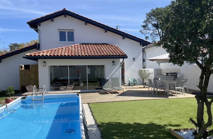 Grande Maison Moderne Avec Piscine -Océan &Forêt - Bayonne