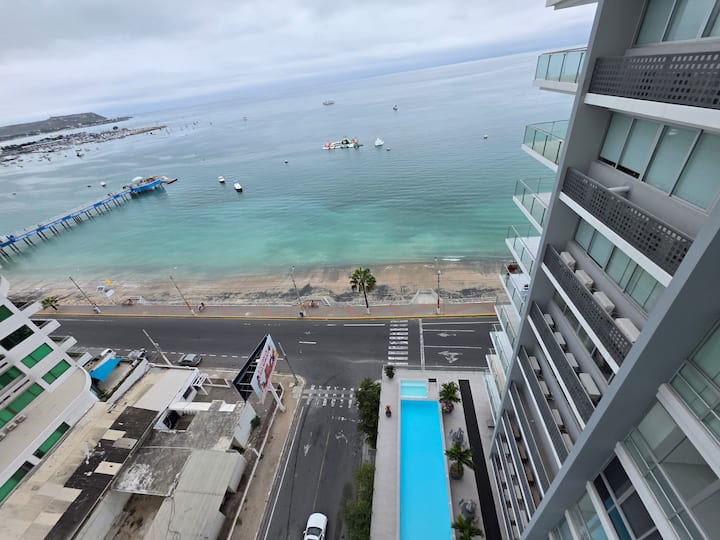 Hermoso Apto Vista Al Mar Salinas Malecon Muelle - Salinas