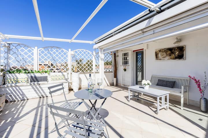 Hostly-salotti Terrace Suite-20min To Vatican - Rome
