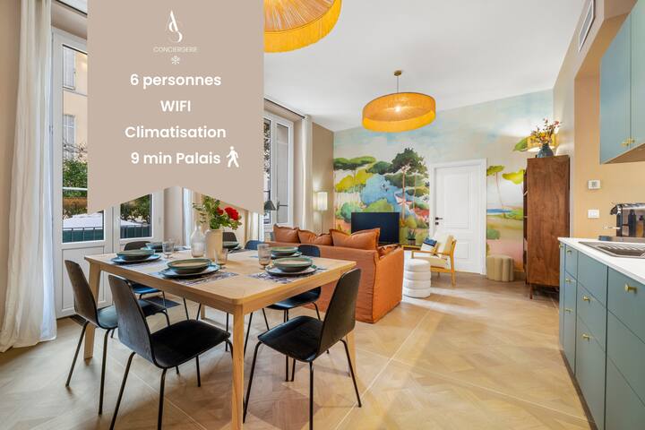 L'urban * 6 Pers 80m2 * 9 Min Palais * Climatisé - Cannes