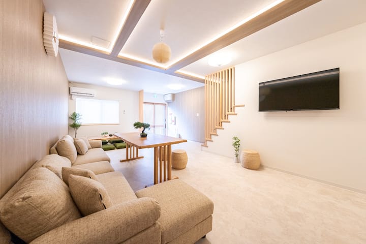 貸切　2階建ての広い町屋　屋上にサウナとジャグジー寝室4部屋 - Japón