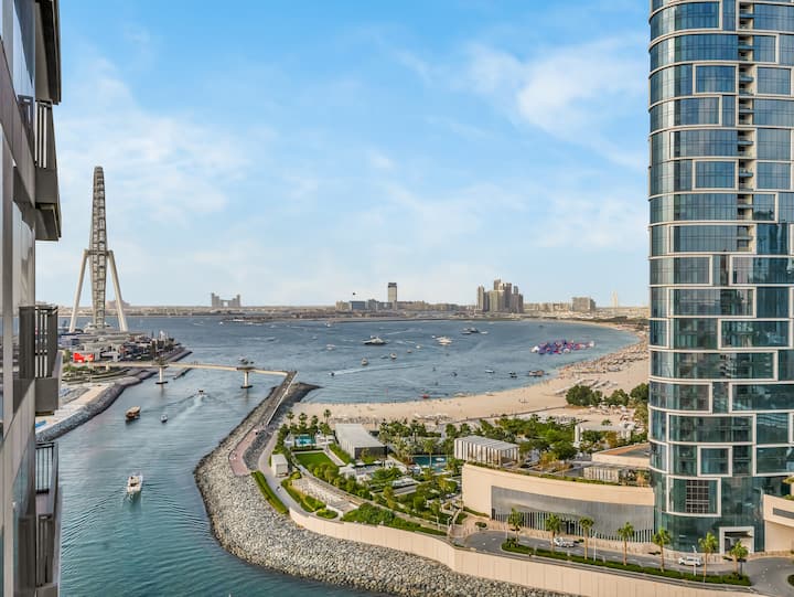 Amazing Beach And Marina View. Boho Chic Vibe - Dubai