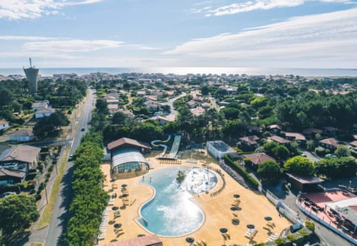 La Plage Camping 4* Emplacement C41 6pers 3ch 1sdb - Mimizan-Plage