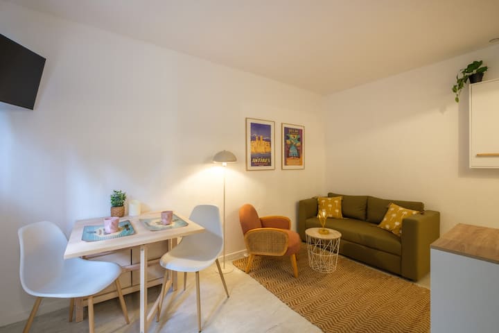 Charmant Appartement Avec Jardin - Juan-les-pins - 주엉 레 빵