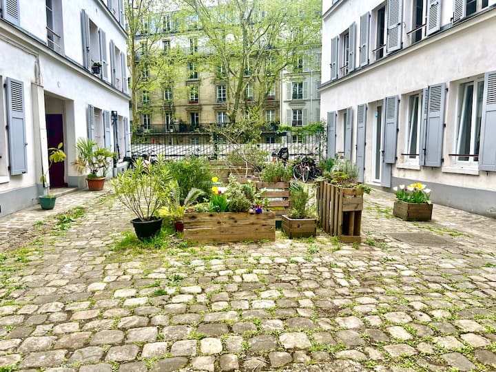 Appart Au Pied Du Métro Pyrénées - ibis Paris Gare du Nord Château Landon 10ème