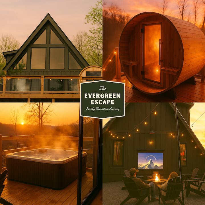 Cozy Modern A-frame Cabin | Sauna, Hot Tub & More - Tennessee