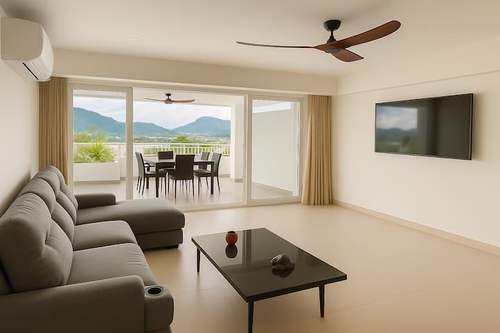 Modern 1br Apt W/ Sea View Balcony | 5min To Beach - Patong Beach