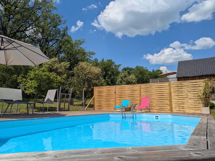Le Séchoir - Piscine, Terrasse, Climatisation - Martel