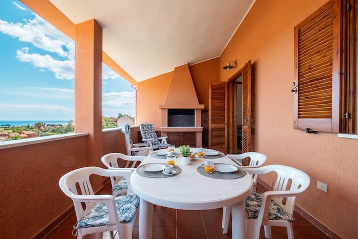 [Incantevole Vista Mare]moderna Con Veranda- A.c. - Costa Rei