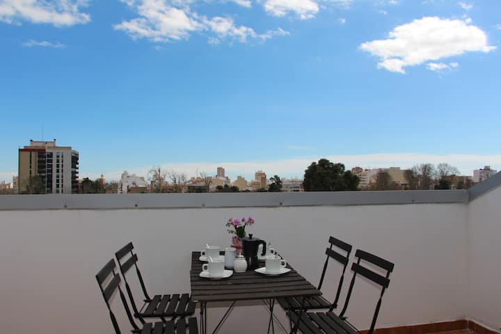 Singularstays ÁTico Dúplex Con Terraza Y Vistas - Castellón de la Plana