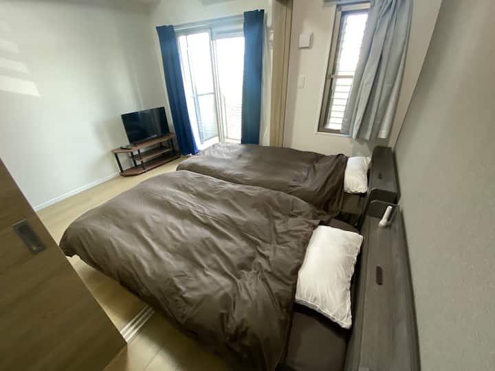 Lfk206 New Open 福岡空港から徒歩約10分・高速無料wi-fi・綺麗なお部屋・お風呂 - Fukuoka