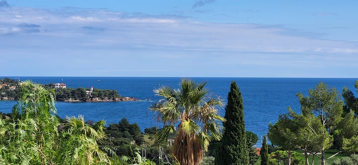 T2 Climatisé Superbe Vue Mer - Cap Estérel
